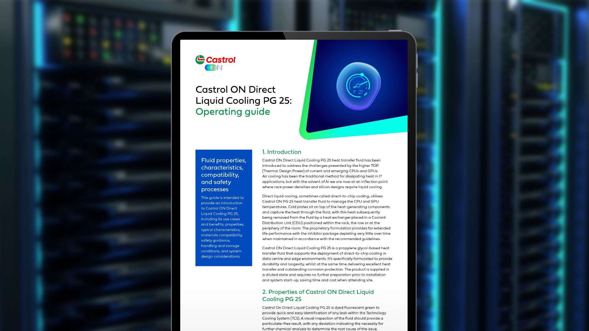 Castrol ON Liquid Cooling customer hub | Home