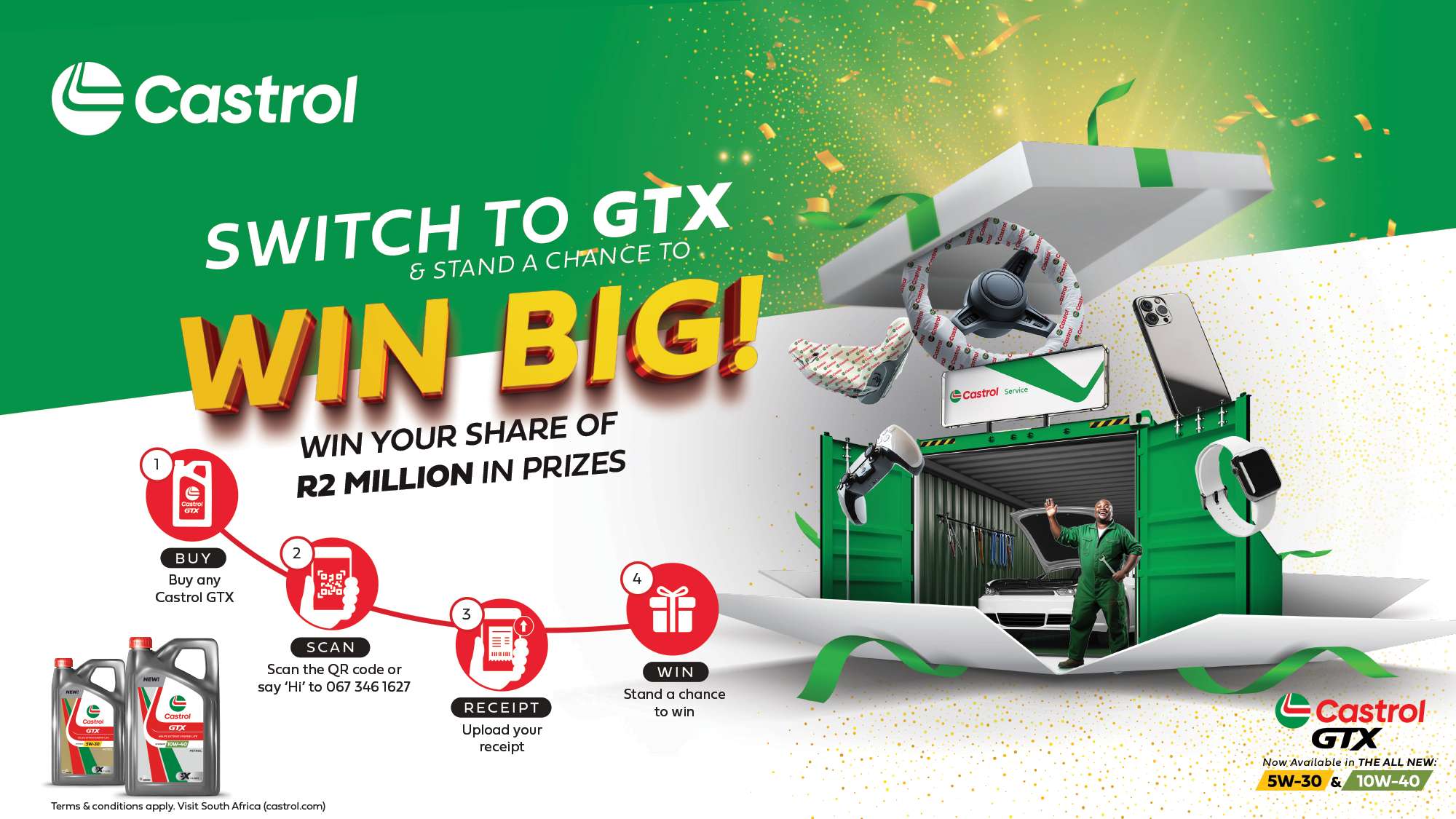 Castrol GTX 5W-30 & 10W-40 | Oils & Lubricants | Castrol South Africa