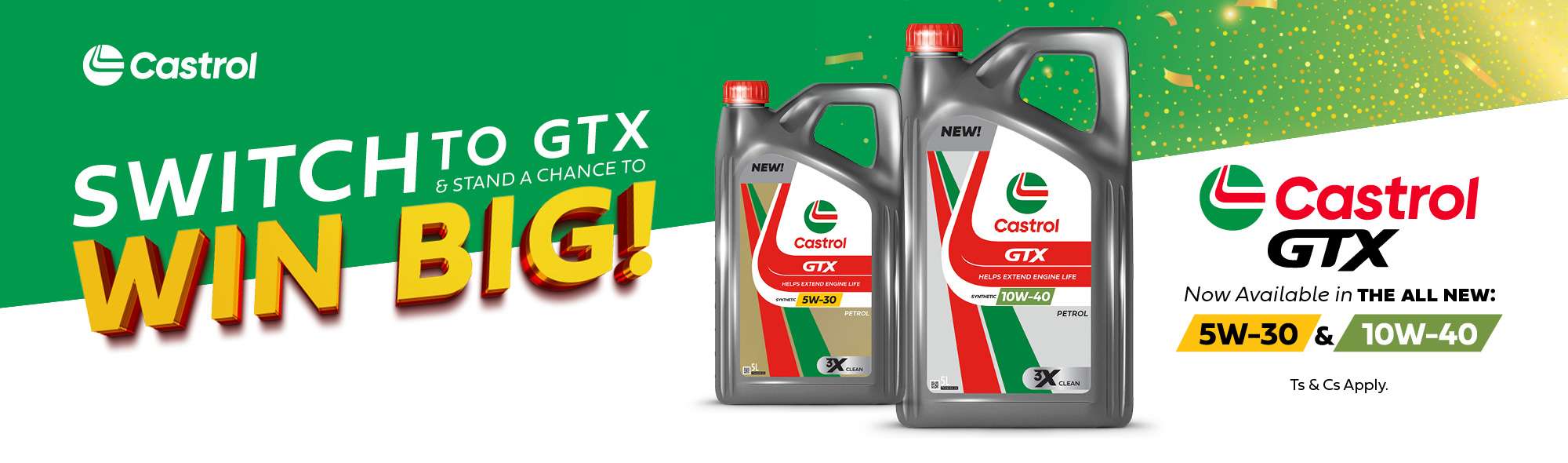 Castrol GTX 5W-30 & 10W-40 | Switch & Win | Southern African Region
