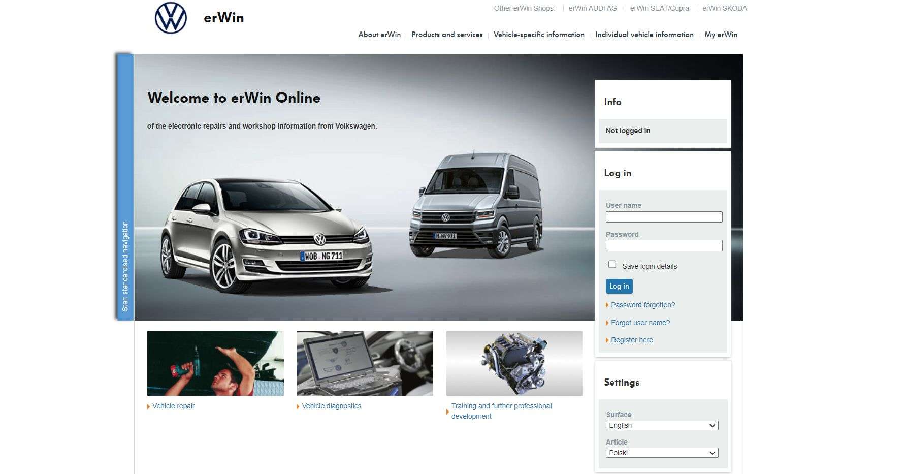 Pass Thru in group VW, Audi, Seat, Skoda, how to start diagnostics and ...